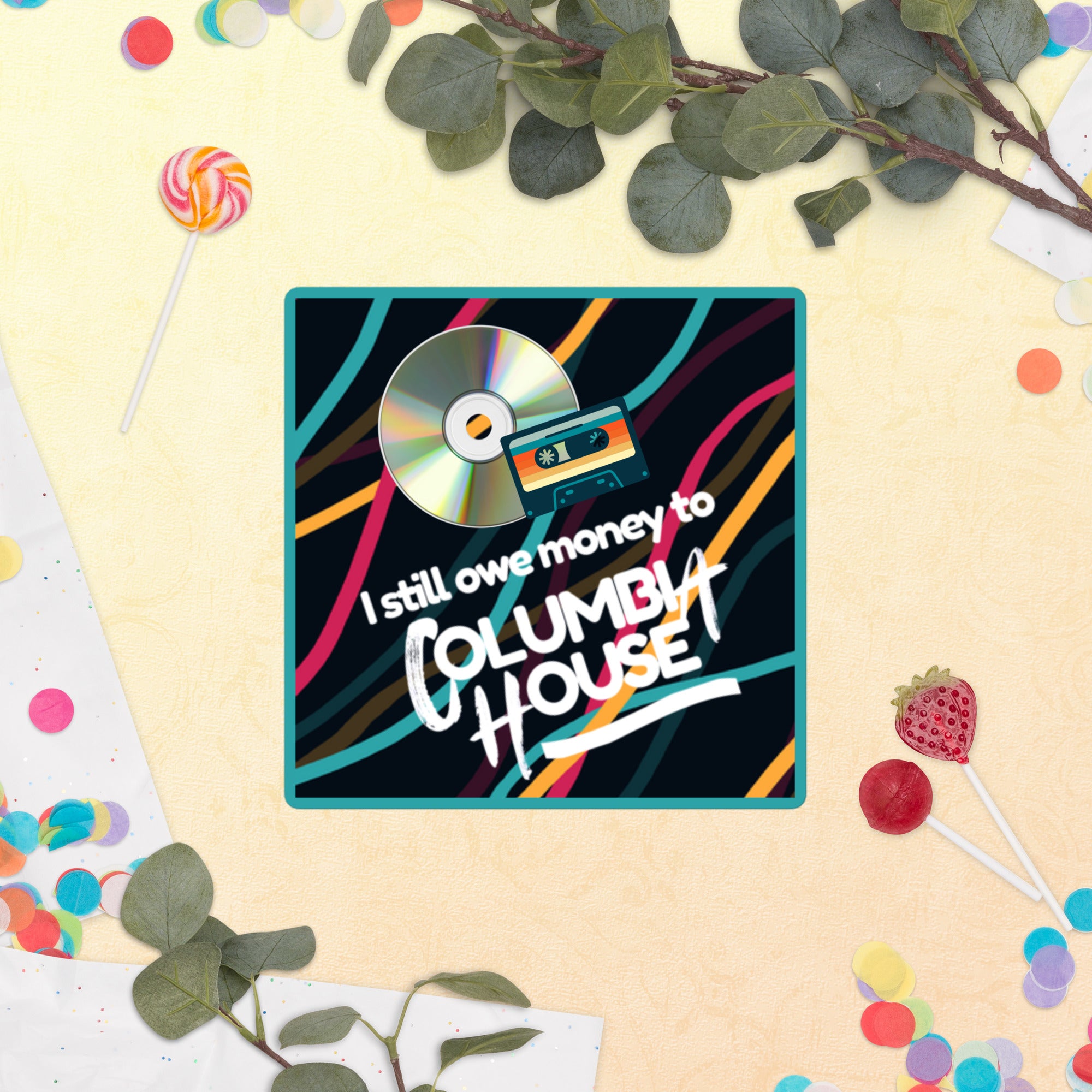 Columbia House Bubble-free stickers – Snowberry Moon